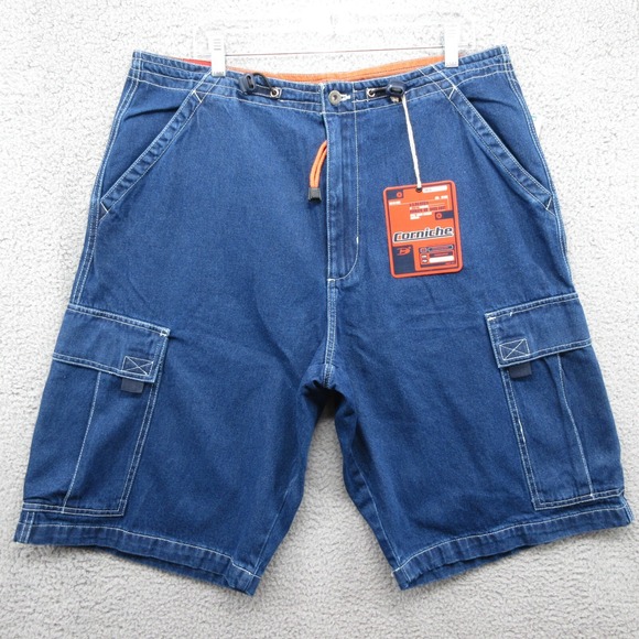 Shorts | Corniche Utility Cargo Denim Shorts Jorts Mens Extra Large ...
